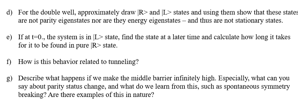 Solved 3. For parity symmetry: a) Summarize the properties | Chegg.com
