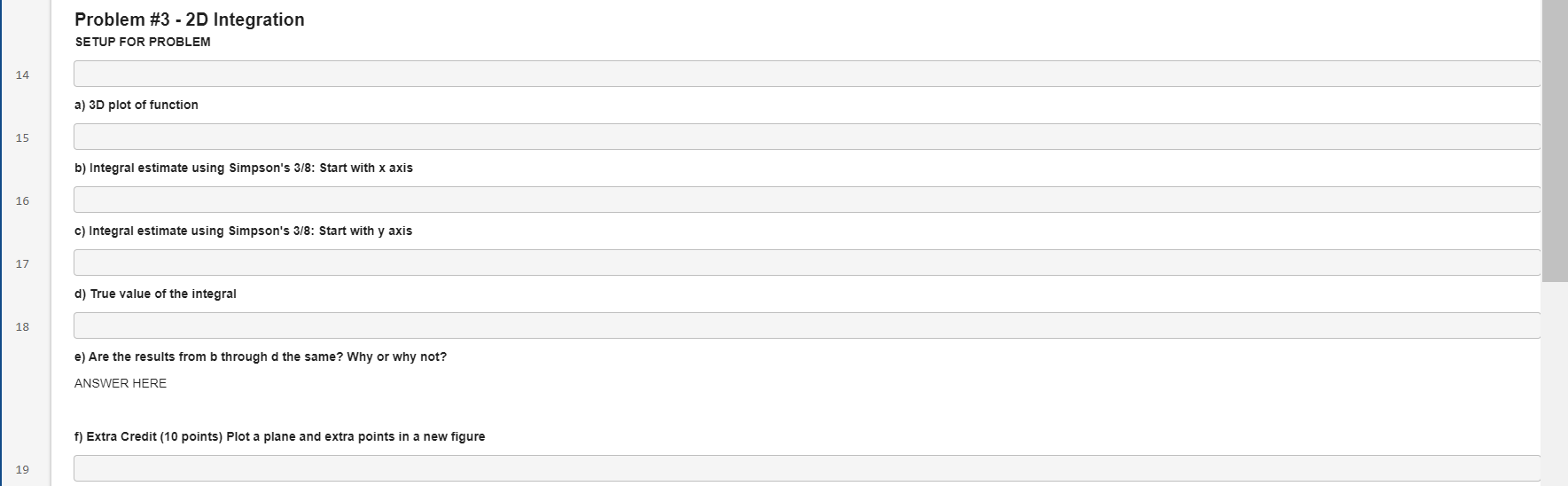 3) 2D integration Consider the following double | Chegg.com