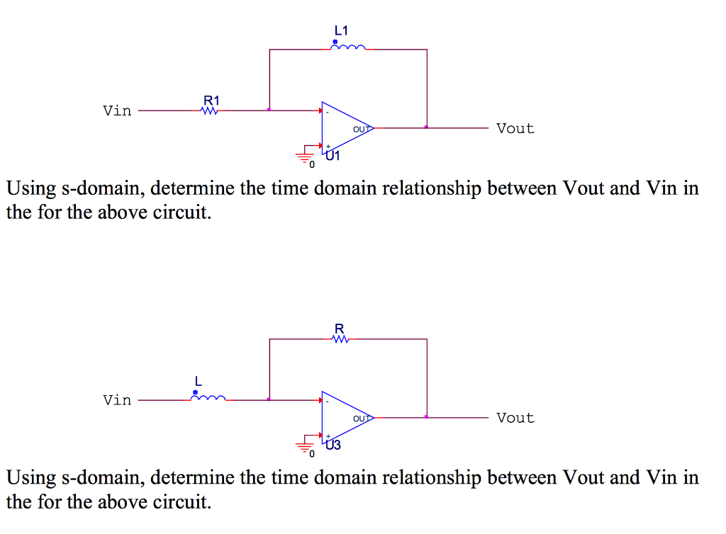 Solved OU Vout Vs Using s-domain analysis, determine the | Chegg.com
