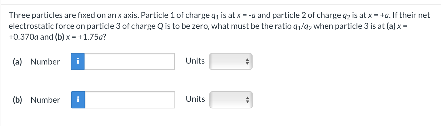Solved Three particles are fixed on an x ﻿axis. Particle 1 | Chegg.com