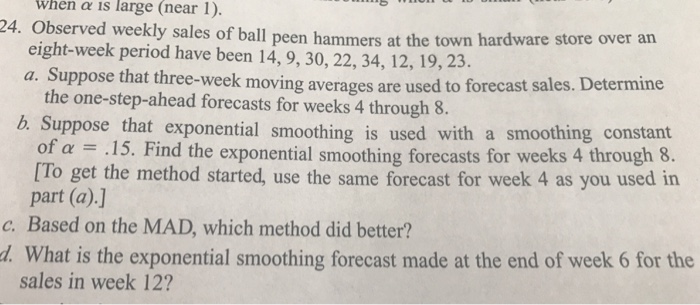 Solved 2.7 Methods for Forecasting Stationary Series 75 | Chegg.com