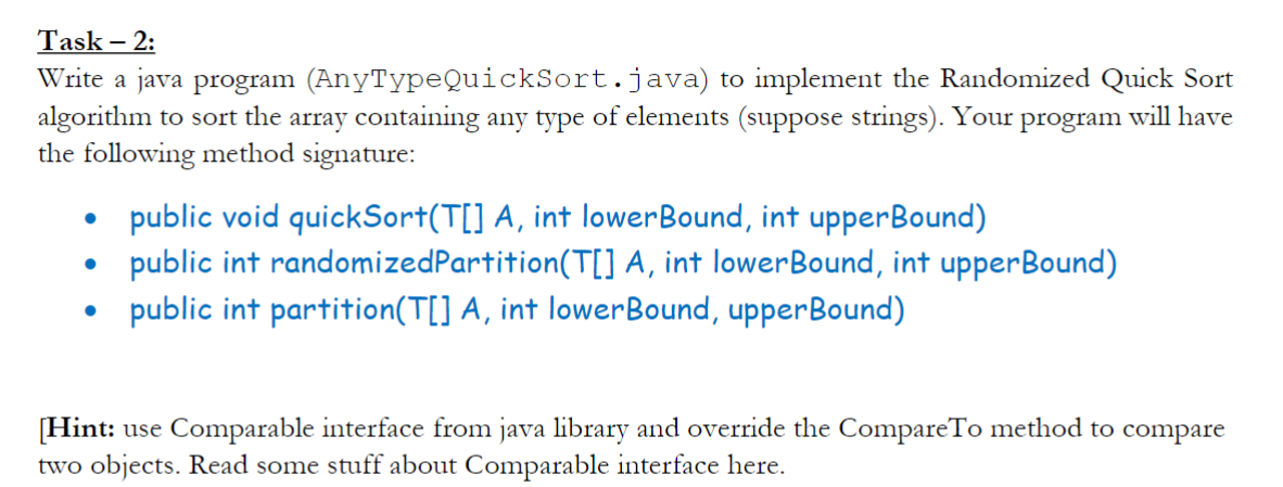 Solved Task - 2: Write a java program | Chegg.com