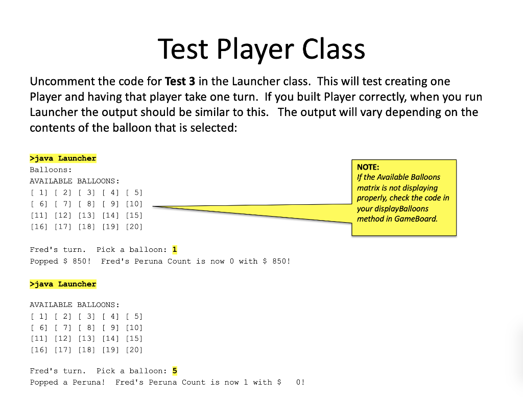 CS 1341 - Lab 6 Assignment PERUNA POP! SMU Overview | Chegg.com