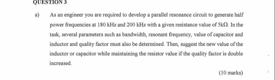 Solved QUESTION 3a) ﻿As an engineer you are required to | Chegg.com