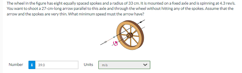 Solved The wheel in the figure has eight equally spaced | Chegg.com