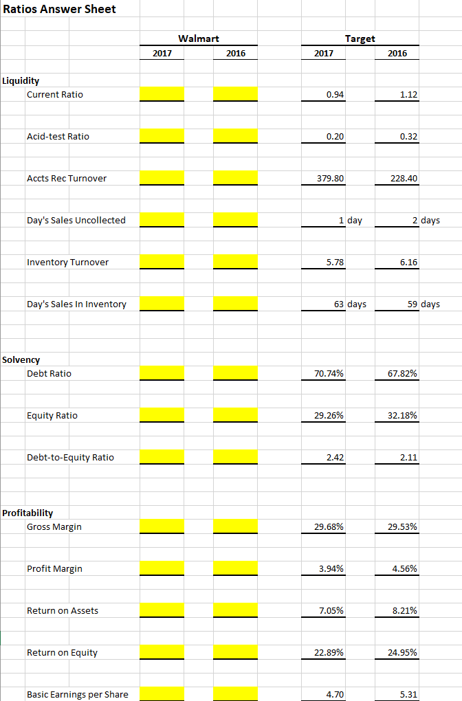 Horizontal Analysis of Walmart's Income Statement | Chegg.com