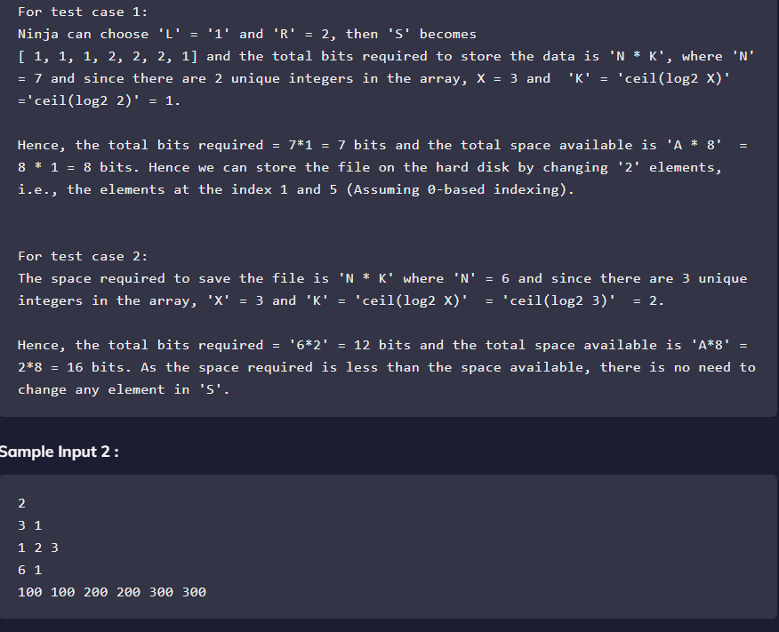 Solved 6 and since there are 2 unique integers in the array, | Chegg.com
