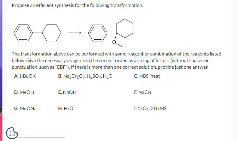 Solved Propose an efficient synthesis for the following | Chegg.com