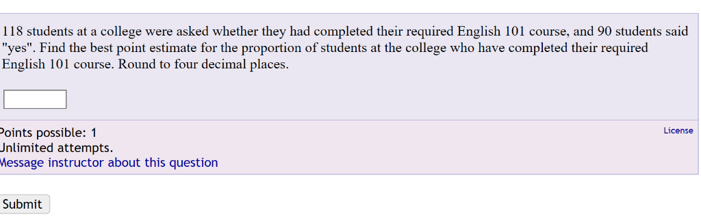 Solved 118 students at a college were asked whether they had | Chegg.com