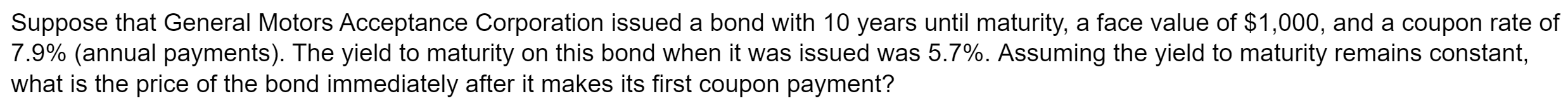 Solved Suppose that General Motors Acceptance Corporation | Chegg.com