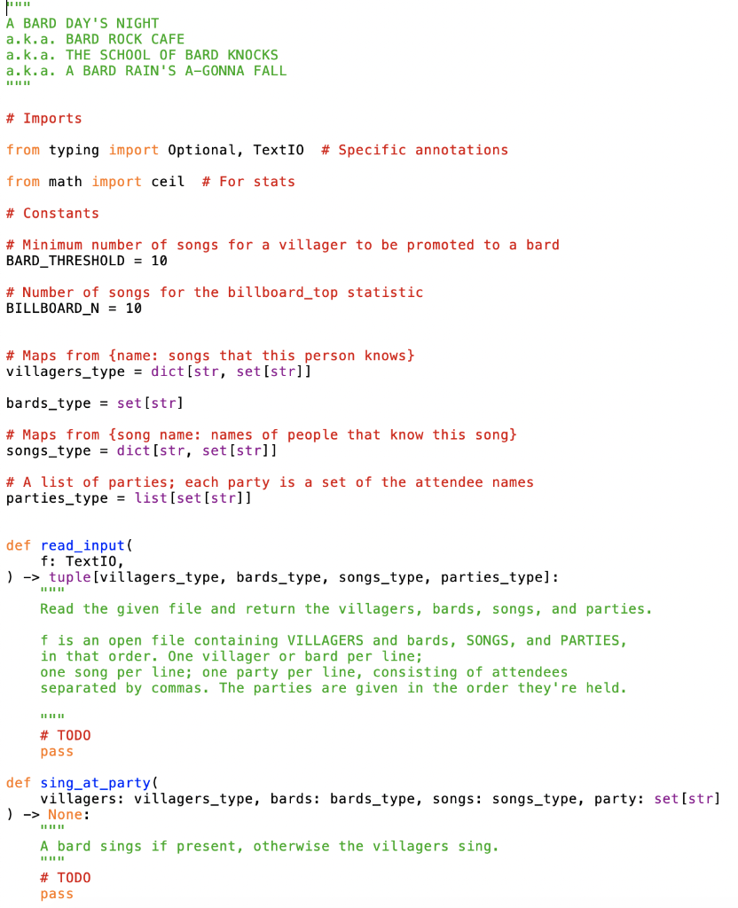 A Bard Day's Night Background Once upon a time, in a | Chegg.com