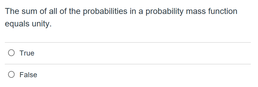 Solved The sum of all of the probabilities in a probability | Chegg.com