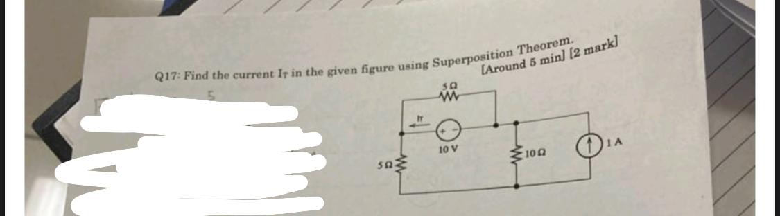 Solved Q17: Find the current It in the given figure using | Chegg.com