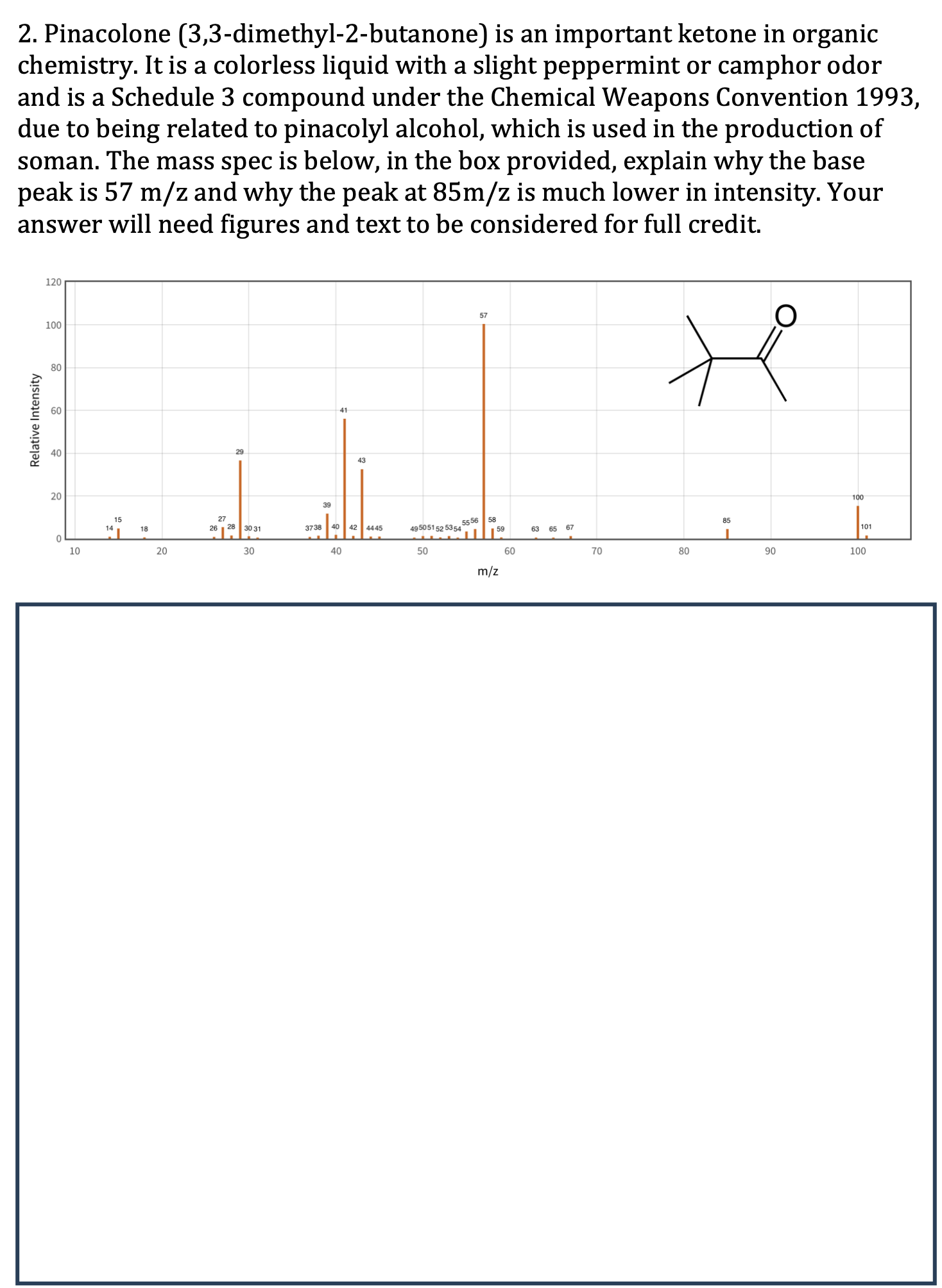 Pinacolone (3,3-dimethyl-2-butanone) ﻿is an important | Chegg.com