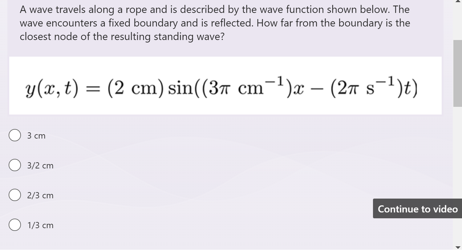 Solved A wave travels along a rope and is described by the | Chegg.com