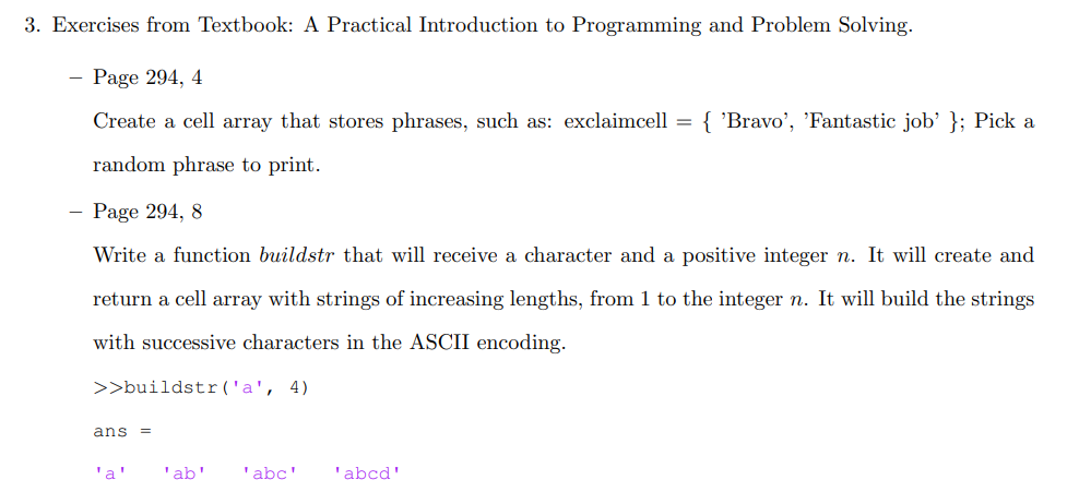 Solved Exercises from Textbook: A Practical Introduction to | Chegg.com