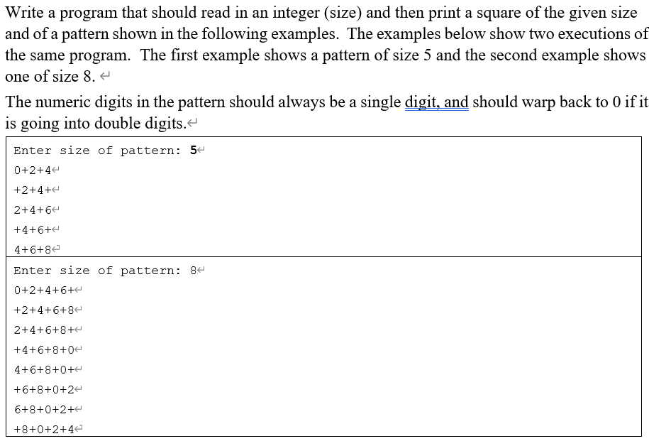 Solved Write A Program That Should Read In An Integer Size 5108