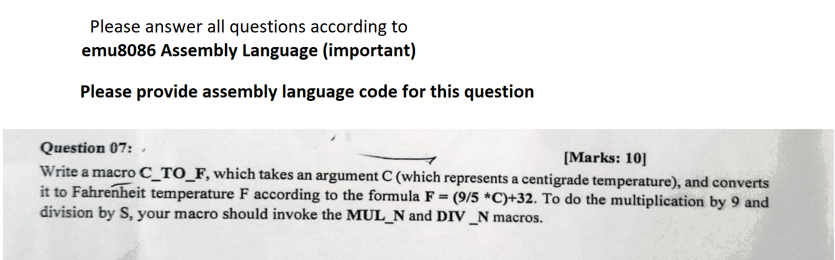 Solved Please answer all questions according to emu8086 | Chegg.com