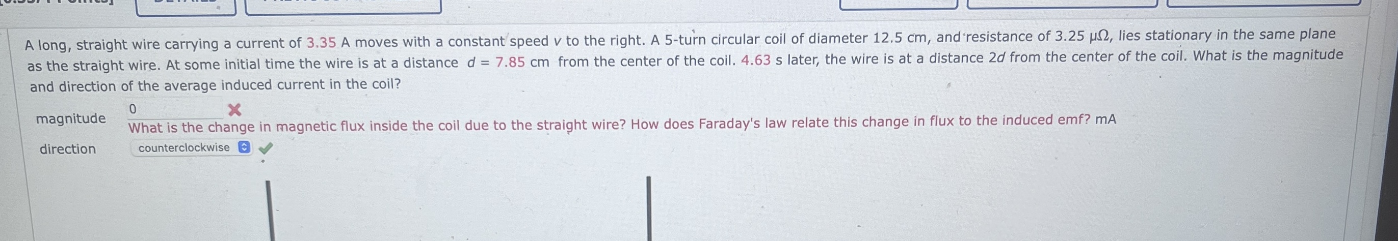 Solved A long, straight wire carrying a current of 3.35 A | Chegg.com