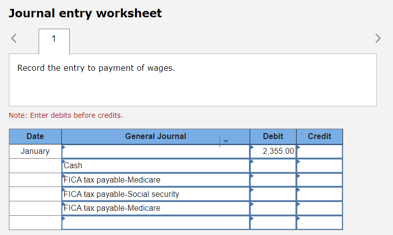 Solved Journal entry worksheet Record the entry to payment | Chegg.com
