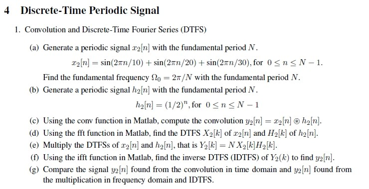 Solved Continuous-Time Non-periodic Signal 3 1. Convolution | Chegg.com