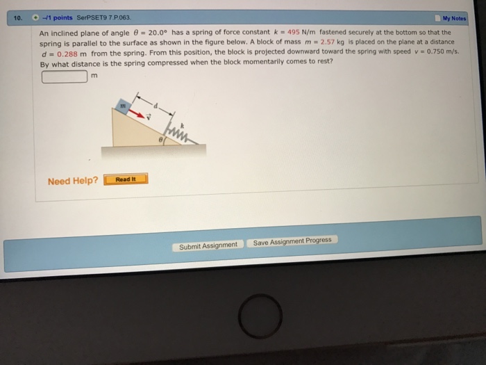 Solved an inclined plane of angle theta 20 degrees has a | Chegg.com