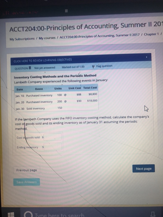 Solved If the Lambeth Company uses the FIFO inventory | Chegg.com Solved If the Lambeth Company uses the FIFO inventory | Chegg.com