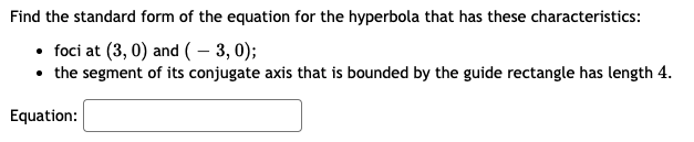 Solved Find the standard form of the equation for the | Chegg.com