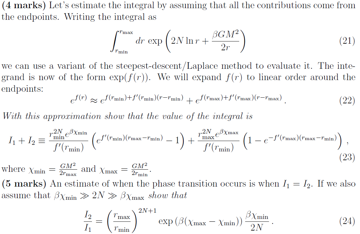 (4 marks) Let's estimate the integral by assuming | Chegg.com