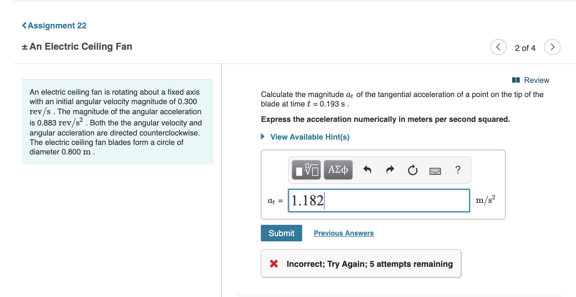 Solved ) II Review Calculate the magnitude at of the | Chegg.com Solved ) II Review Calculate the magnitude at of the | Chegg.com