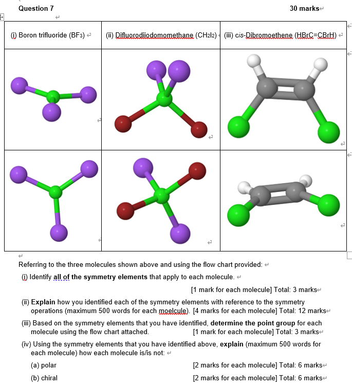Solved Referring to the three molecules shown above and | Chegg.com