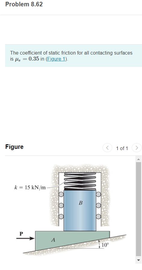Solved (The coefficient of static friction for all | Chegg.com
