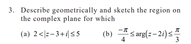 Solved 3. Describe geometrically and sketch the region on | Chegg.com