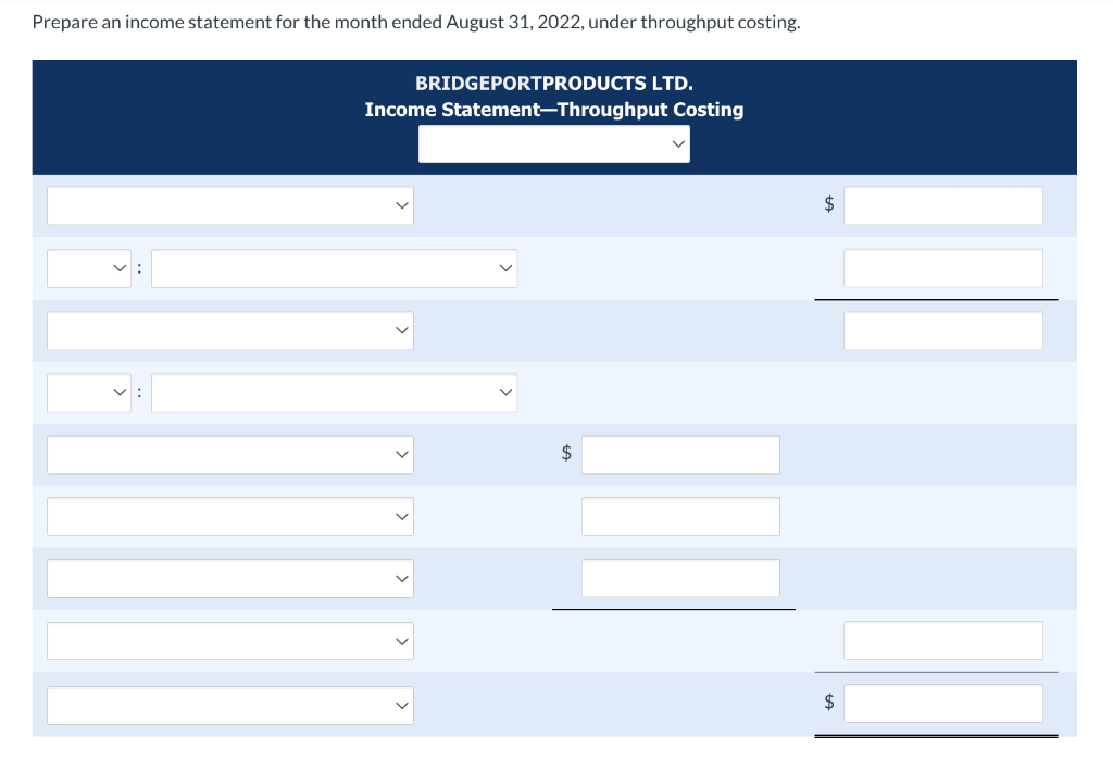 Solved Bridgeport Products Ltd. has just created a new | Chegg.com