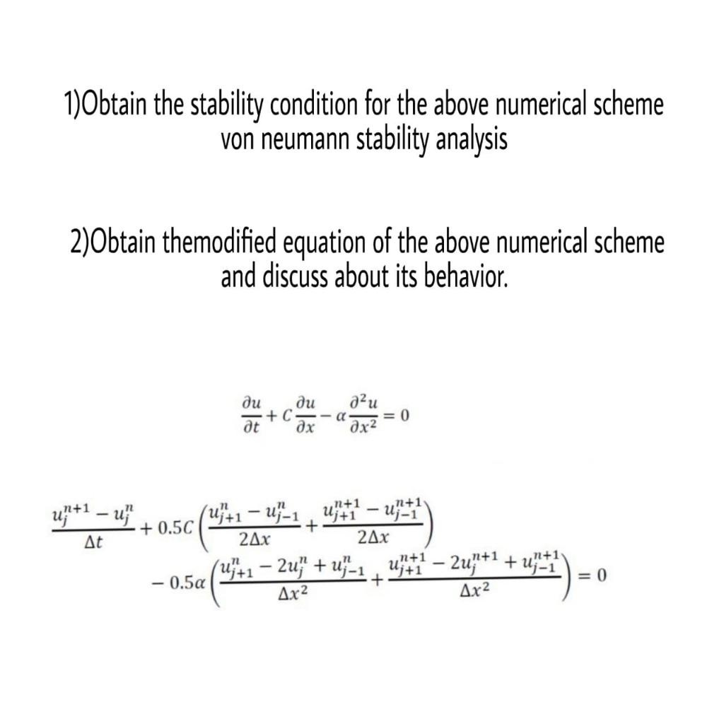 Solved 1)Obtain the stability condition for the above | Chegg.com