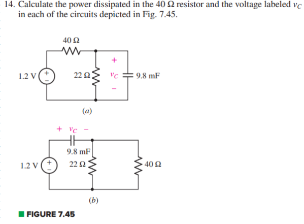 Solved Calculate the power dissipated in ﻿the 40Ωresistor | Chegg.com