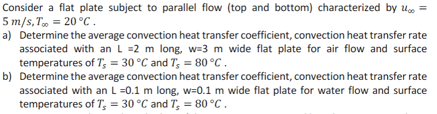Consider a flat plate subject to parallel flow (top | Chegg.com
