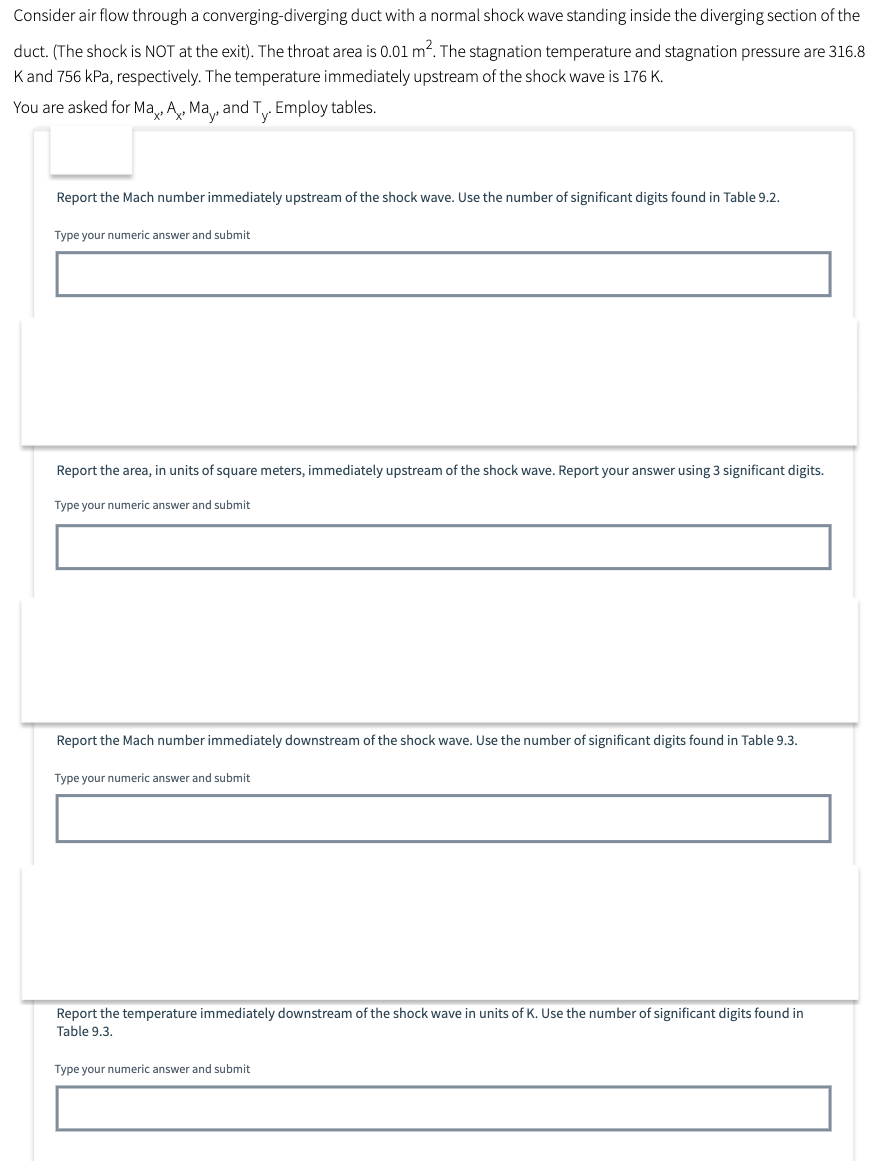 Solved Consider air flow through a converging-diverging duct | Chegg.com