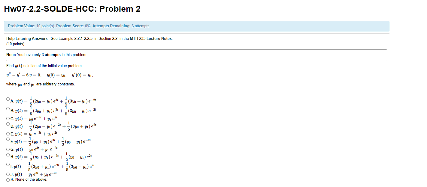 Solved Hw07-2.2-SOLDE-HCC: Problem 2 Problem Value: 10 | Chegg.com