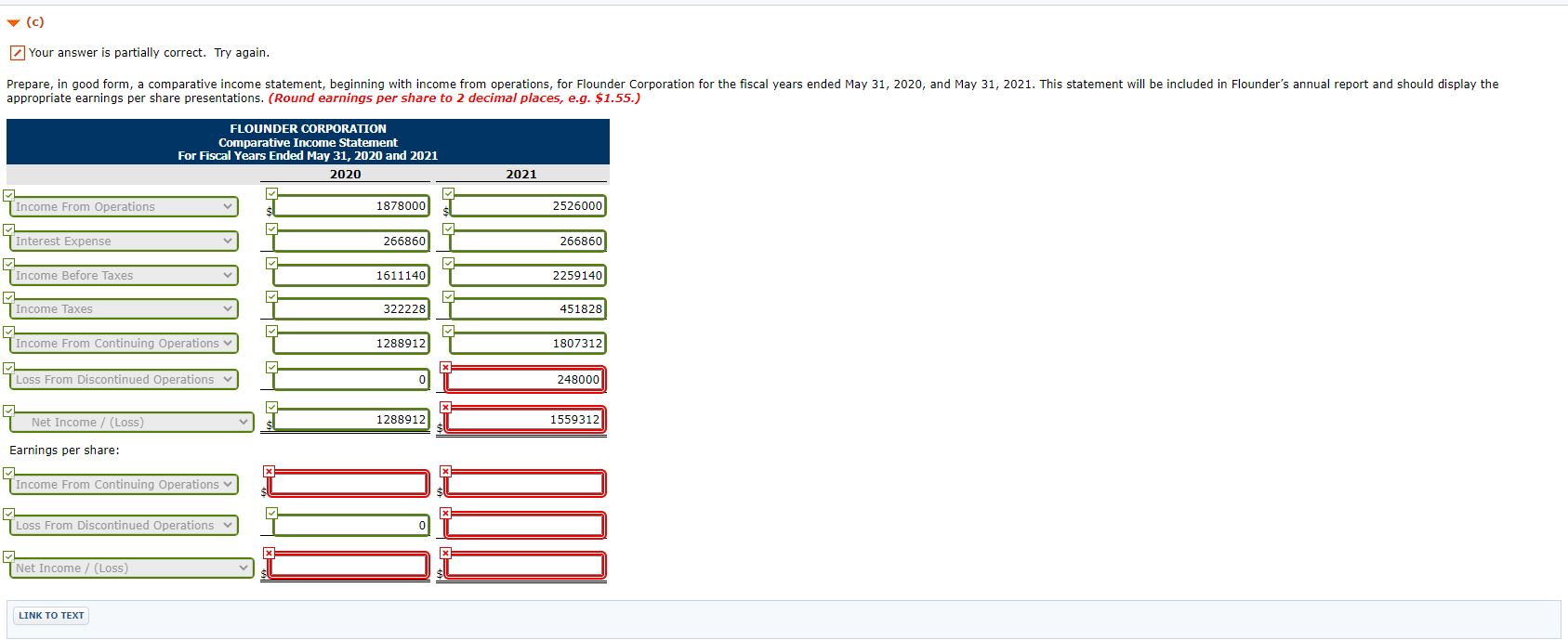Solved Problem 16-06 (Part Level Submission) Flounder | Chegg.com