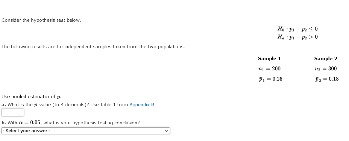 Solved Consider the hypothesis test | Chegg.com