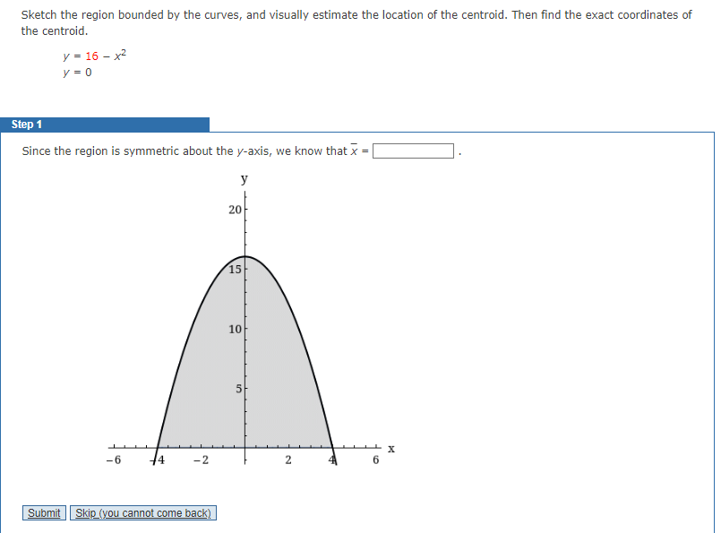 Solved Sketch the region bounded by the curves, and visually | Chegg.com