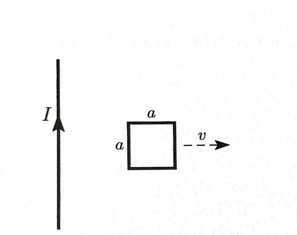 Solved A square conducting loop of side length a moves with | Chegg.com