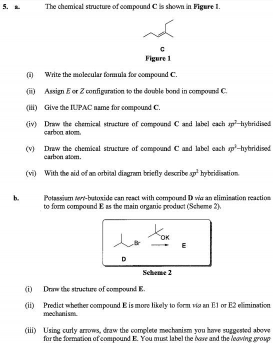 Solved The chemical structure of compound C is shown in | Chegg.com