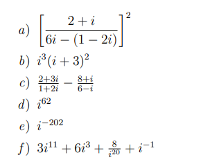 Solved Simplify each of the following complex numbers to the | Chegg.com