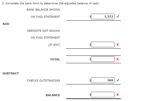 Solved and journal as $65.3. Complete the bank form to | Chegg.com