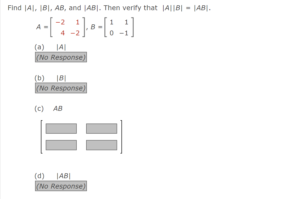 Solved Use elementary row or column operations to find the | Chegg.com