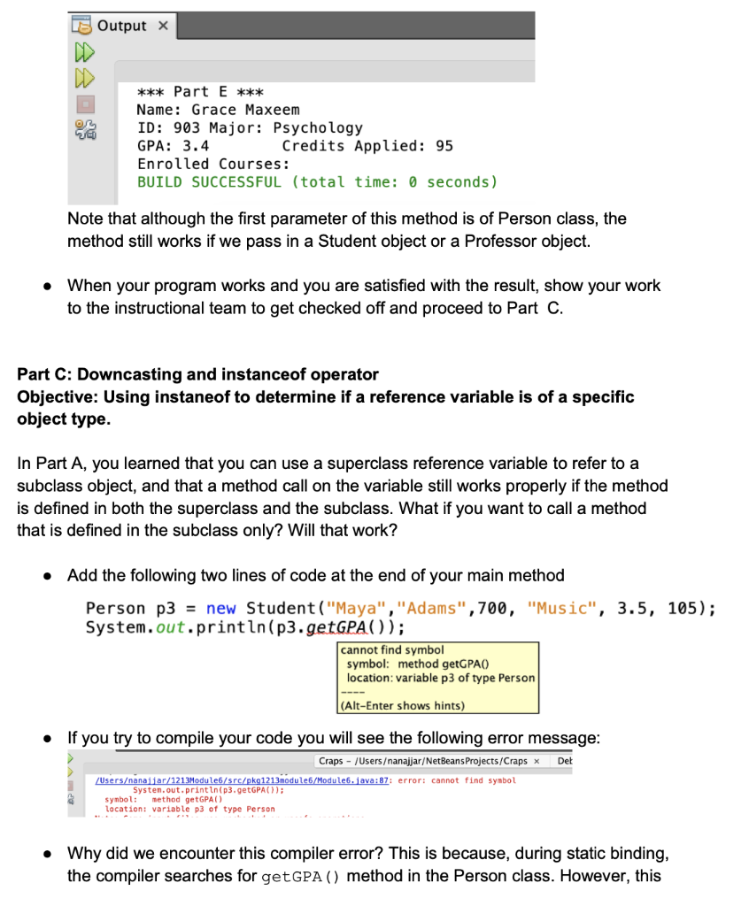 Solved Itsc 1213 Inheritance Part 2 This Lab Is A 