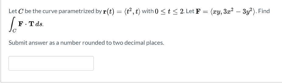 Solved Let C be the curve parametrized by r(t) = (t”, t) | Chegg.com