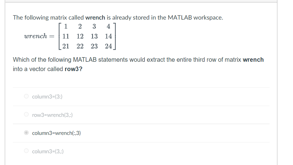 Solved The matrix square looks like the following and is | Chegg.com